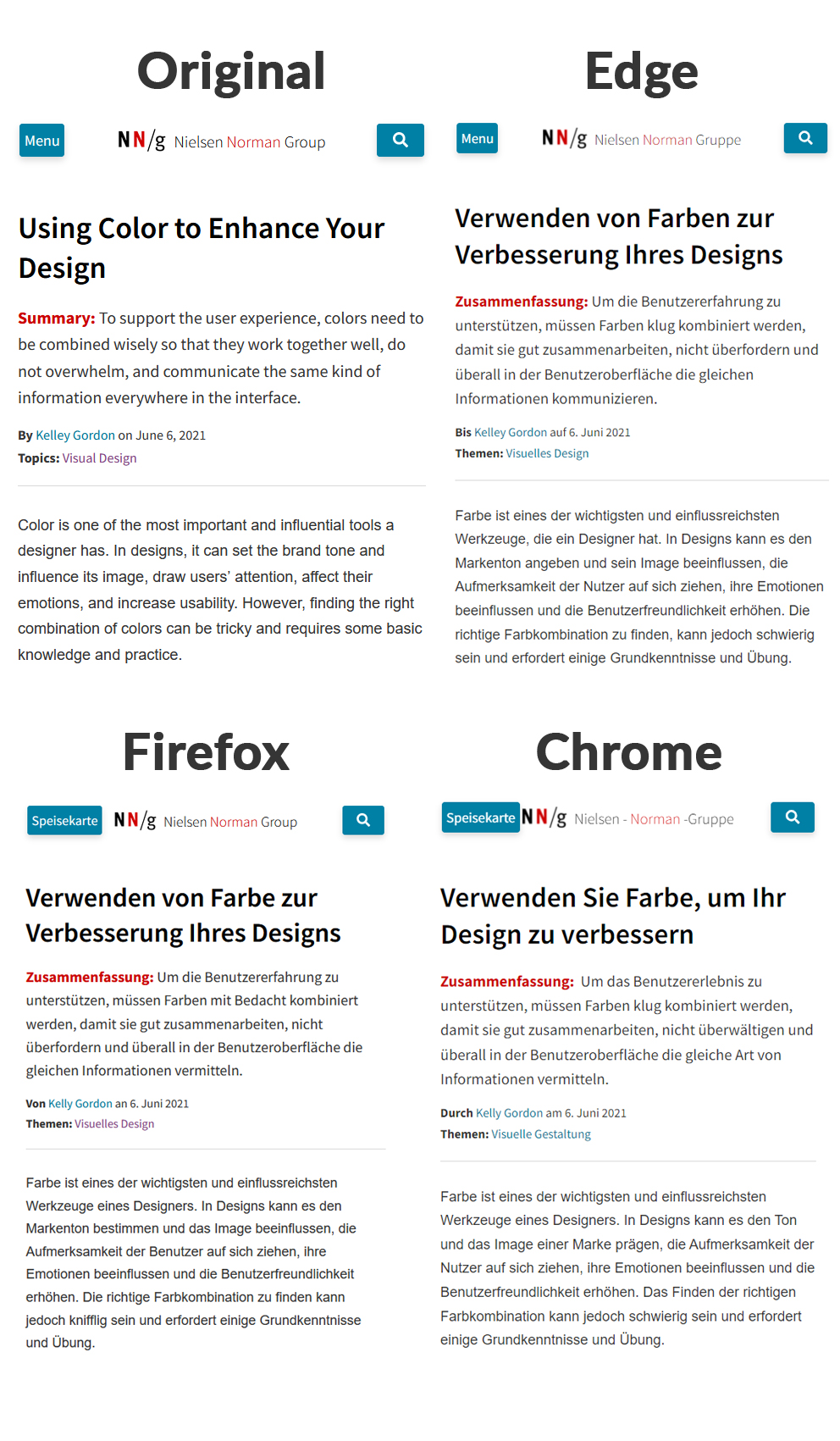 Welcher Browser übersetzt am smartesten? - Zeilenhacker